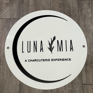 Custom Round Business Logo Sign | Acrylic Business Signage | 3D Door ...