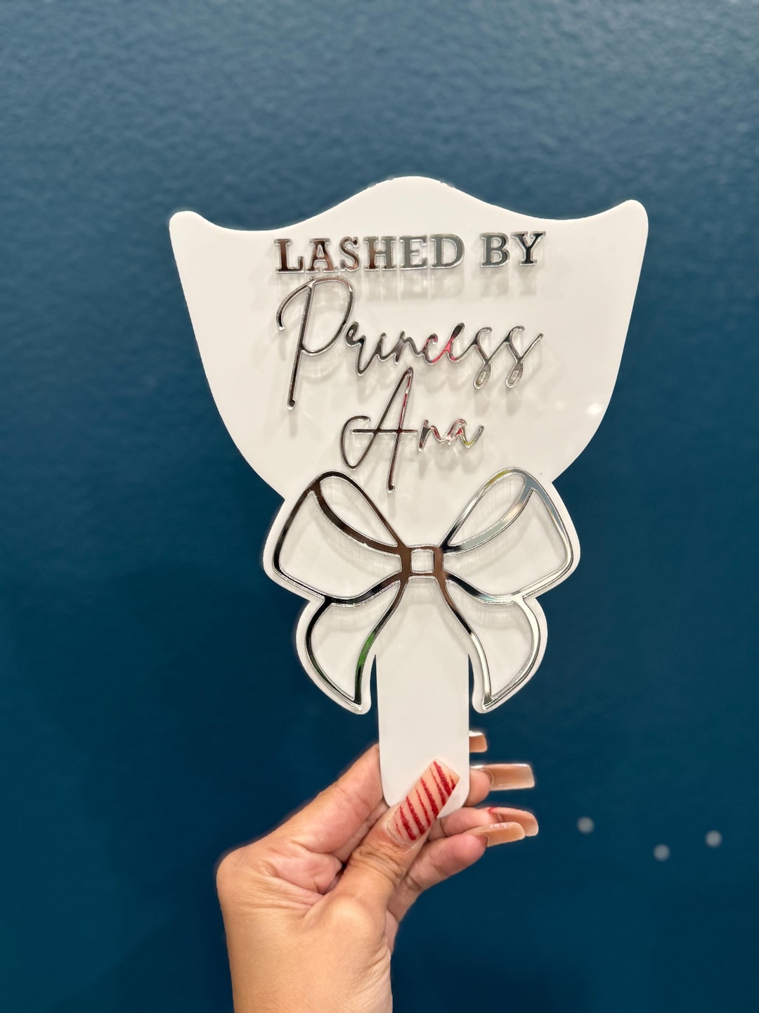 Coquette Lash Photo Prop | Lash Technician | Acrylic Nailfie | Lash ...