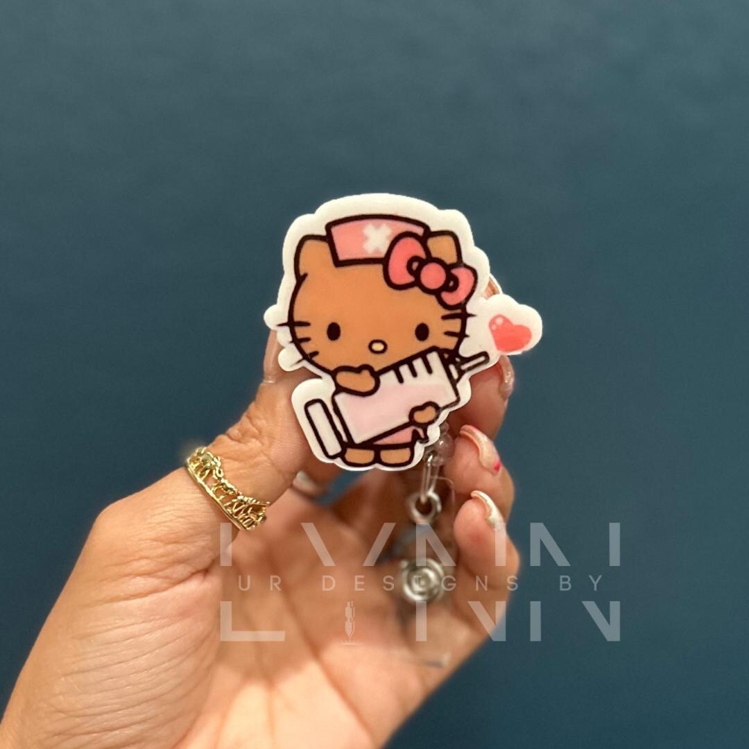 Hello Kitty Inspired Badge Reel | Hello Kitty Inspired | Hello Kitty ...