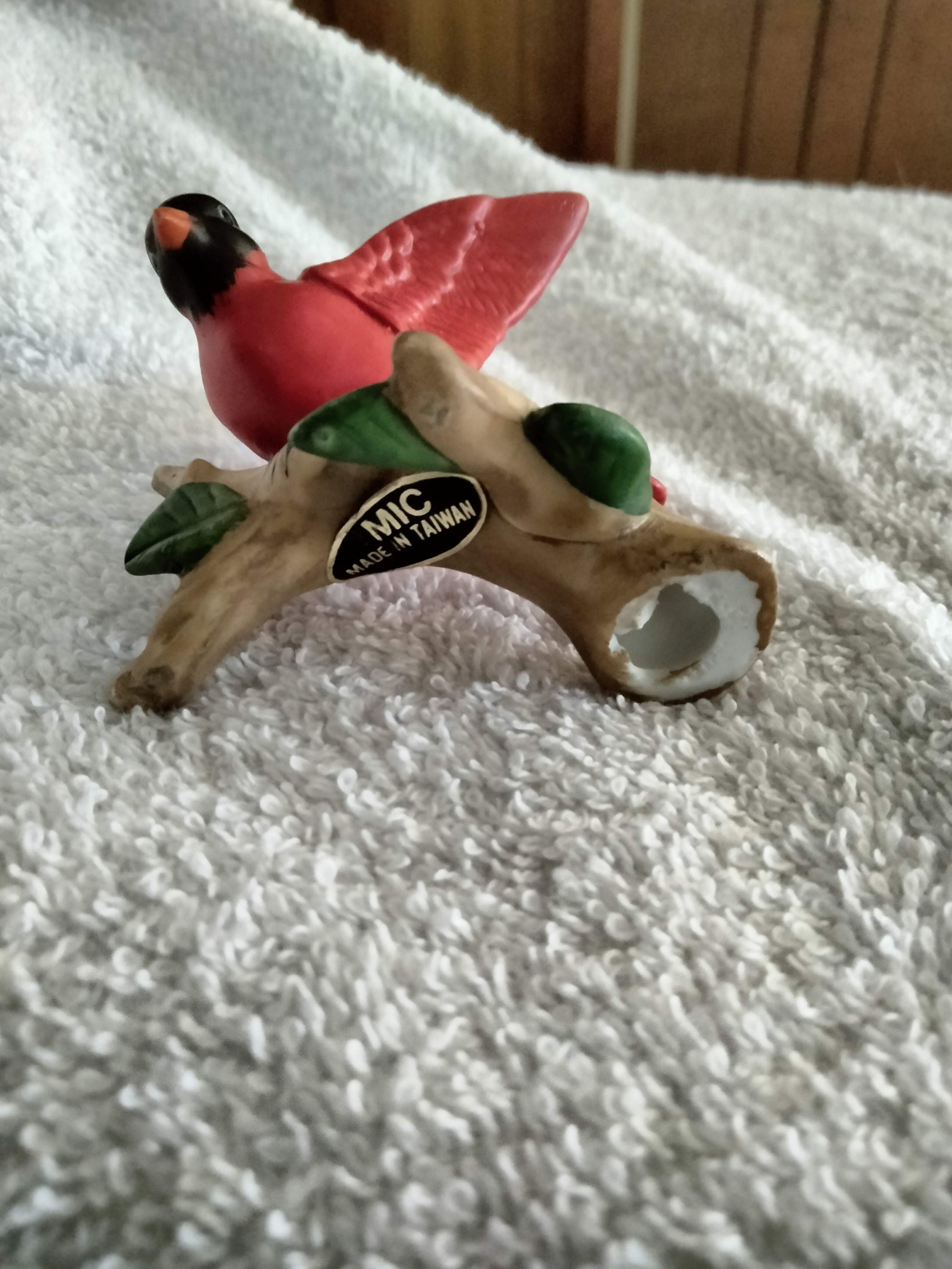 MIC Ceramic Red Cardinal - Etsy