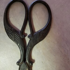 Antique Steel German Griffon Scissors - Etsy