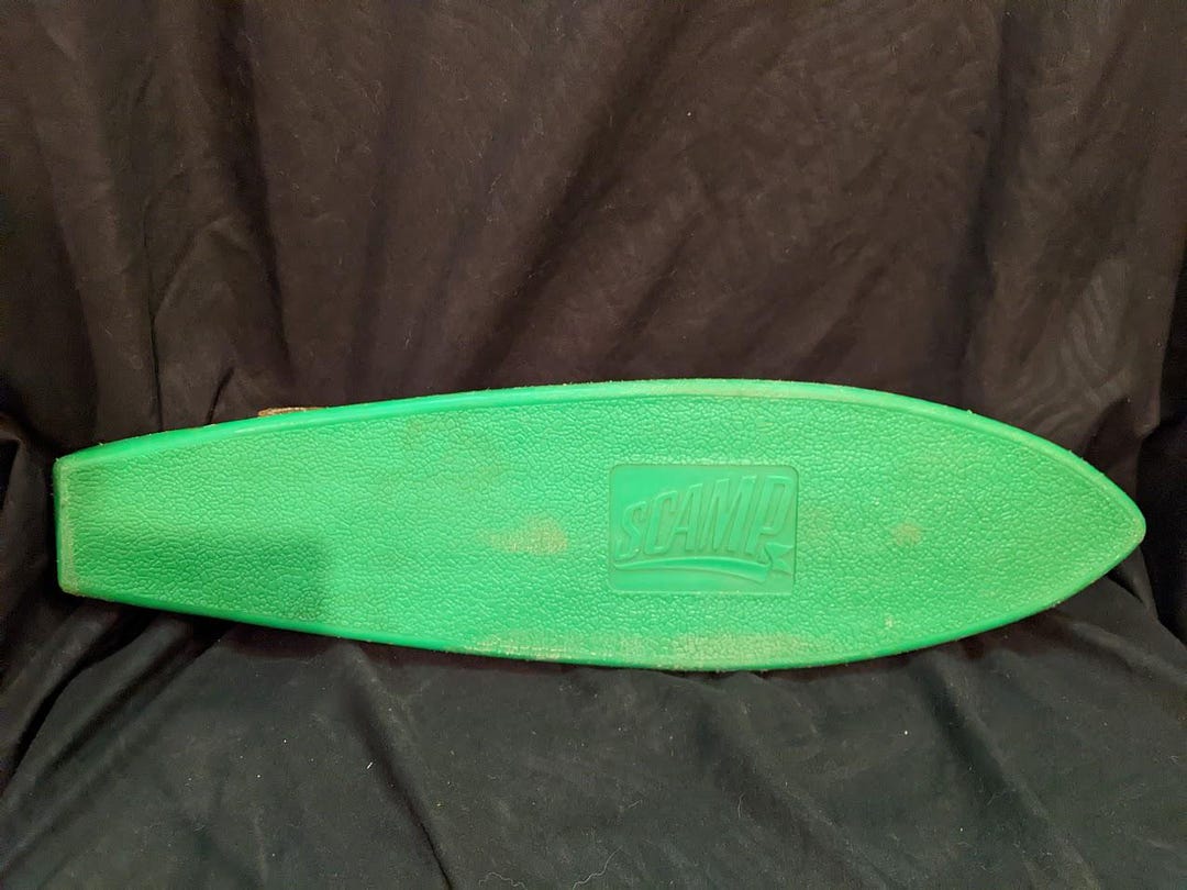 Vintage 1970s Green Scamp Skateboard With Yellow Wheels - Etsy