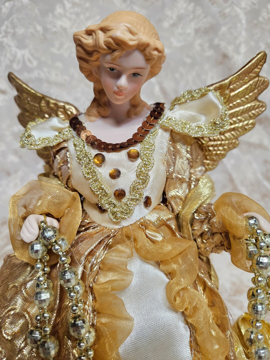 Golden Angel Tree Topper - Etsy