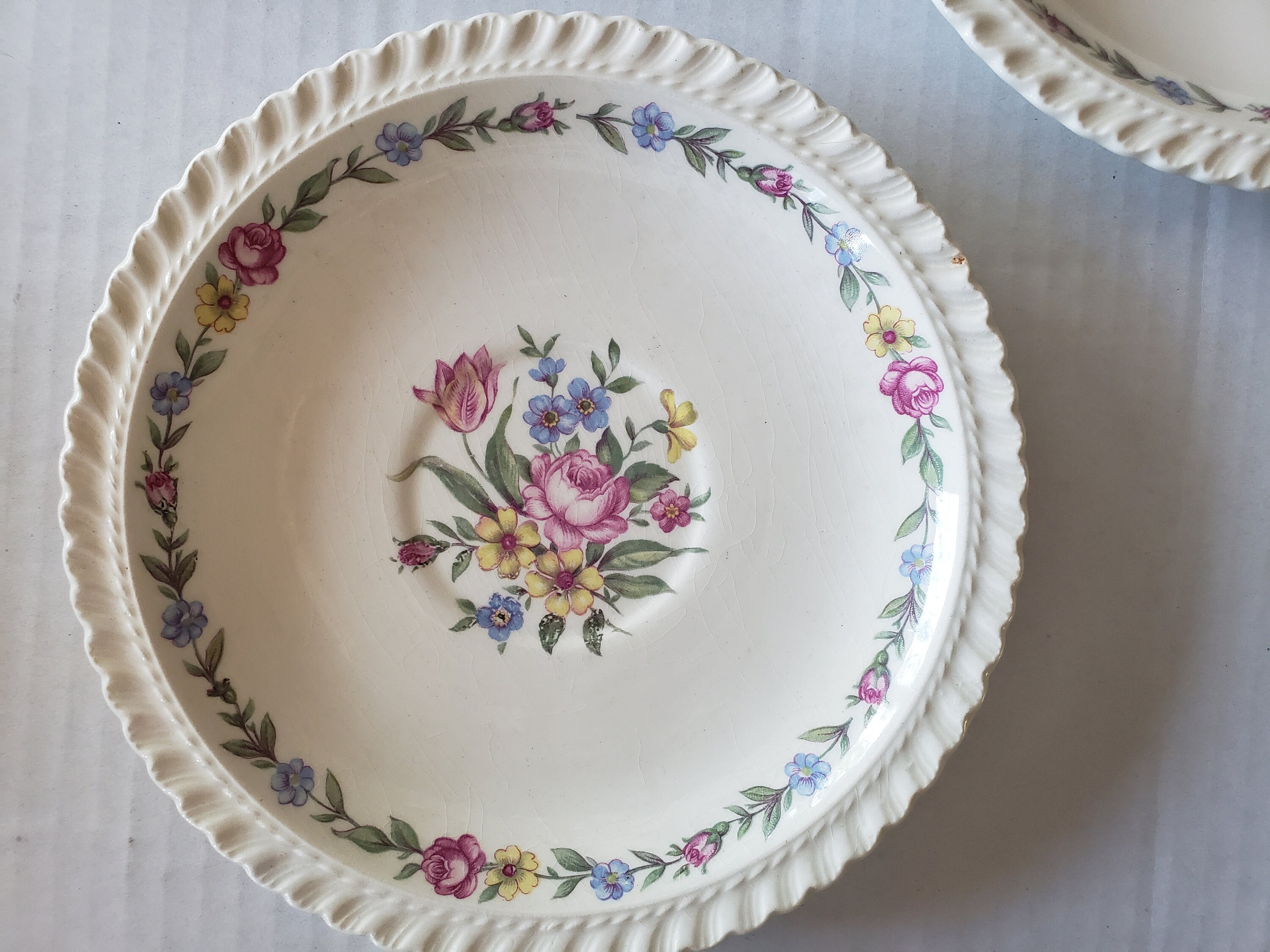Royal Gadroon Bouquet Saucers - Etsy