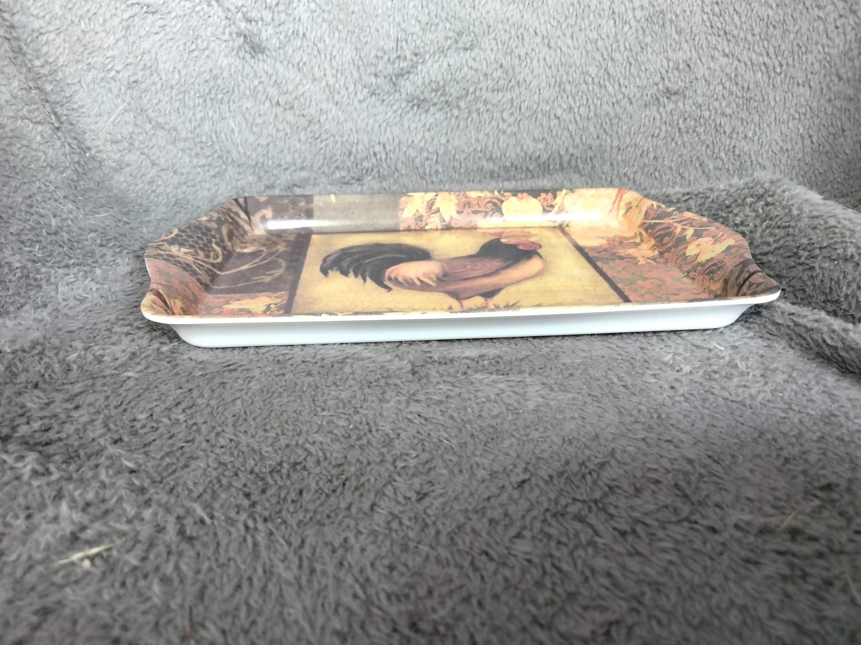 Small Melamine Tray With Rooster Decor by Kay Dee Designs - Etsy