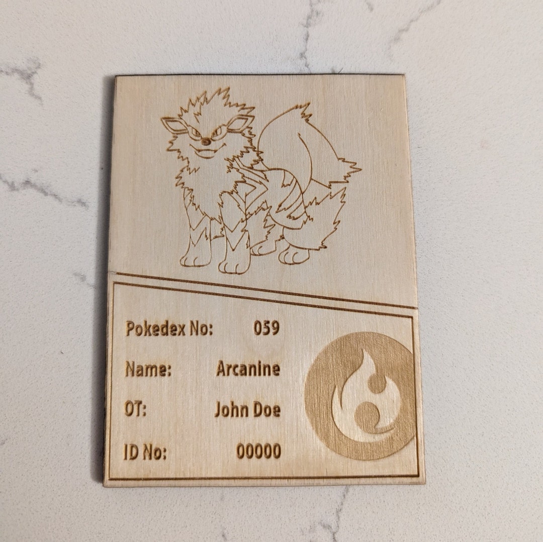 Pokemon Custom Arcanine Pokedex Entry - Etsy