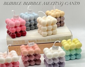 Bubble Cube Candle | Etsy