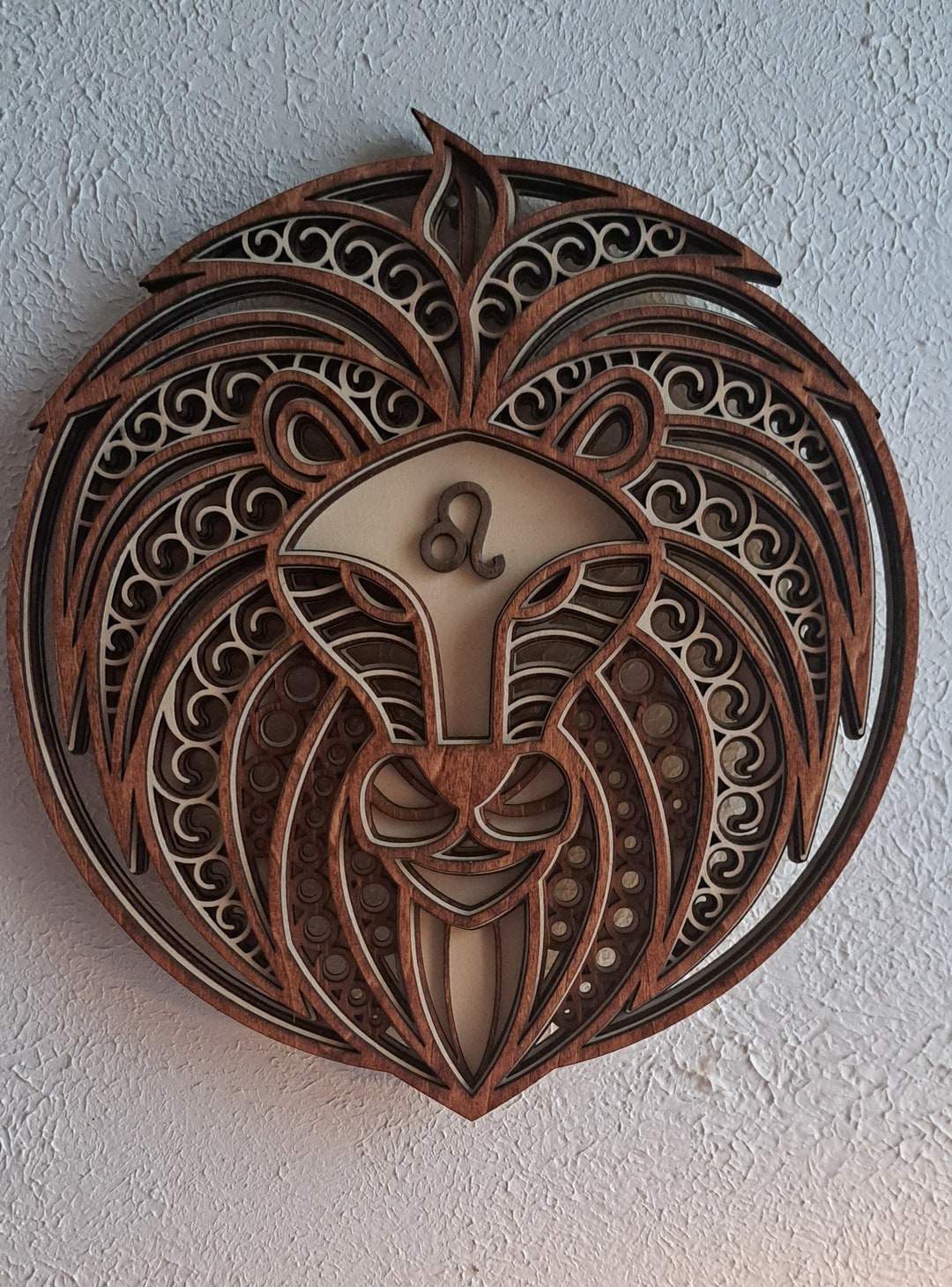 Multilayer Leo Sign, Leo Zodiac Sign, 3D Layer Zodiac Sign, Laser Cut ...
