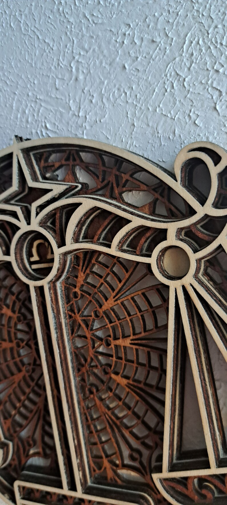 Multilayer Libra Sign, Libra Zodiac Sign, 3D Layer Zodiac Sign, Laser ...