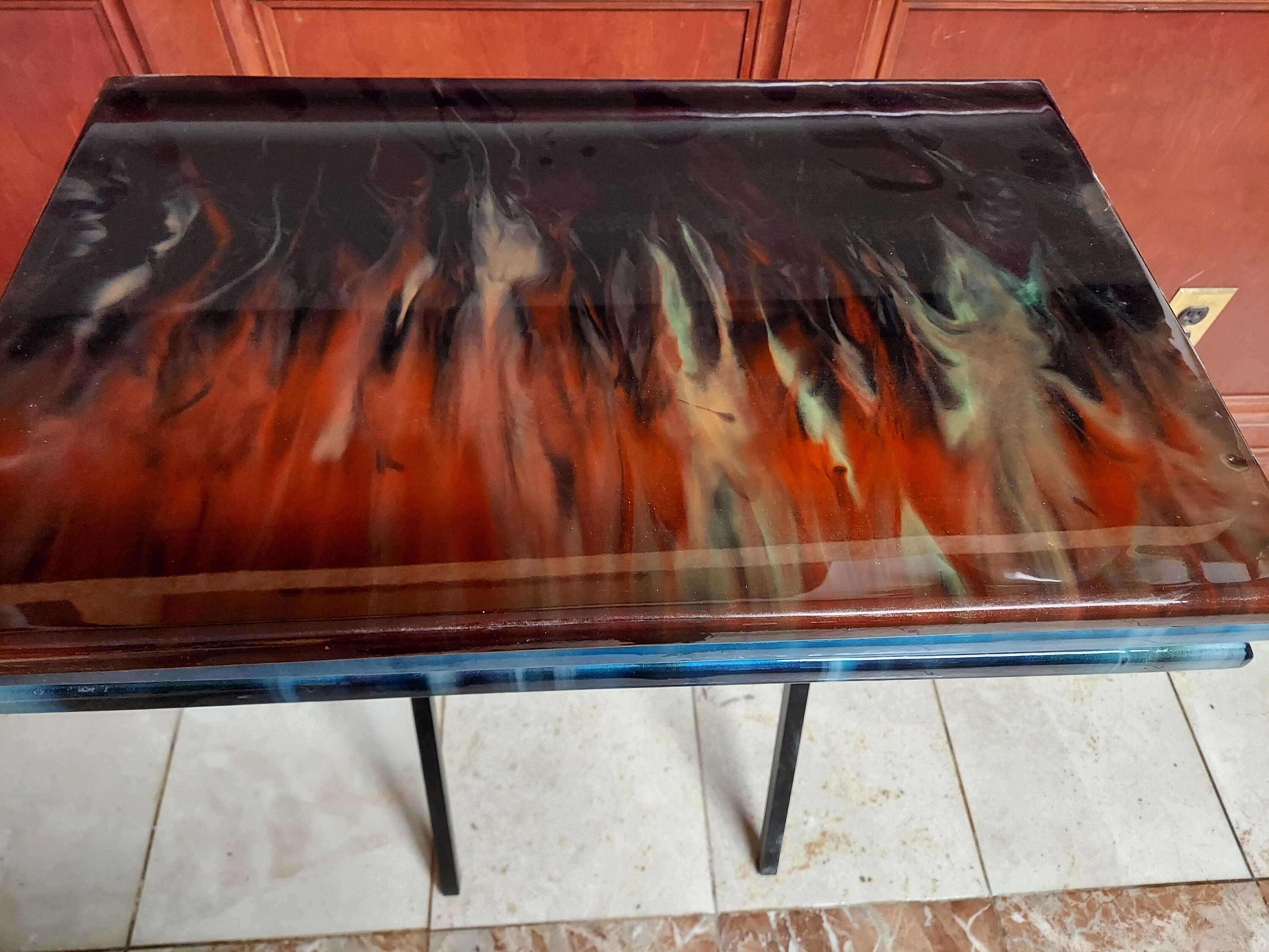 Custom Epoxy Art Tray Tables - Etsy