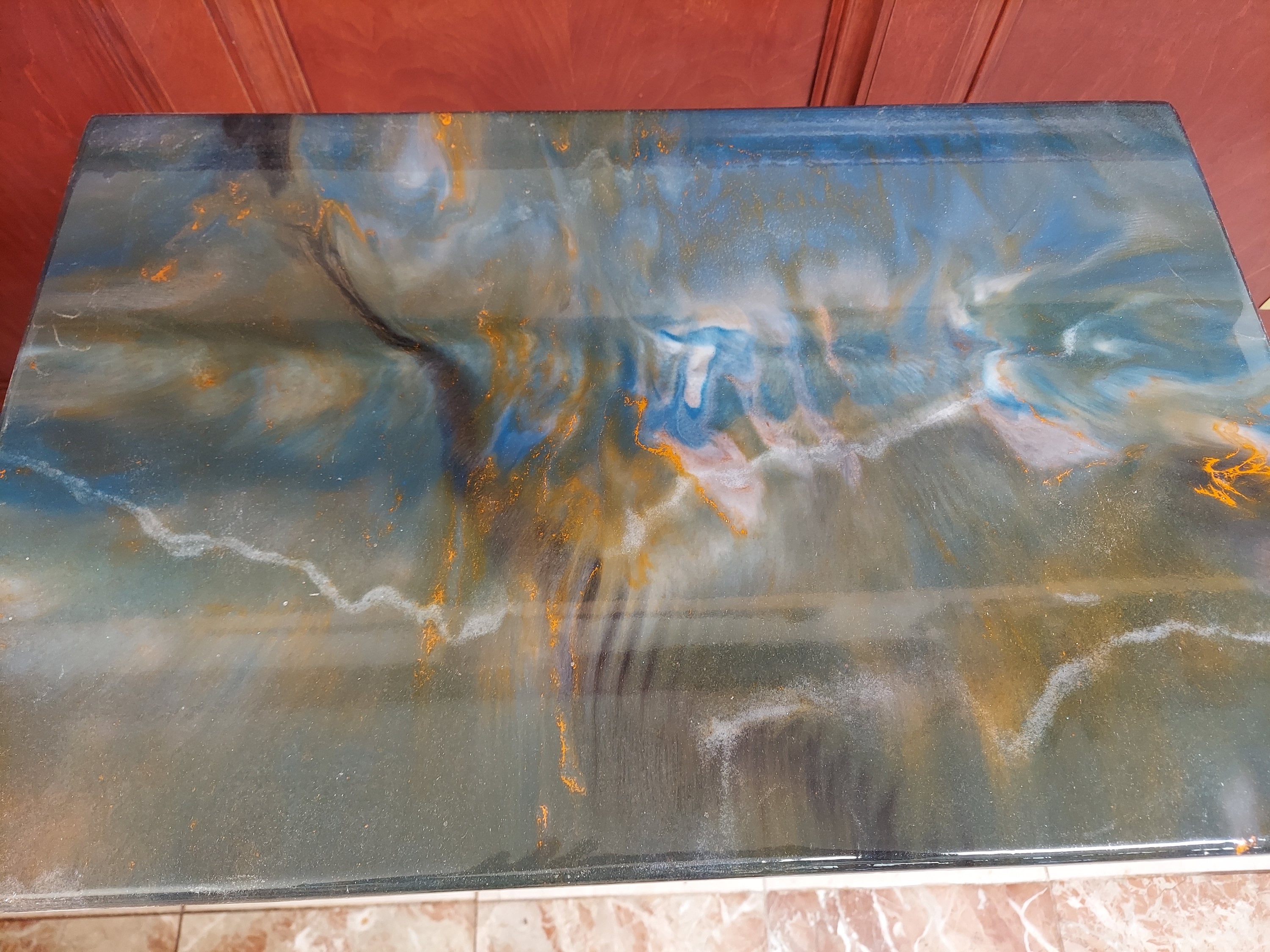 Custom Epoxy Art Tray Tables - Etsy