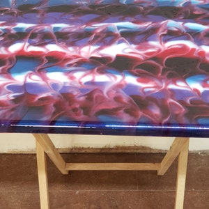 Custom Epoxy Art Tray Tables - Etsy