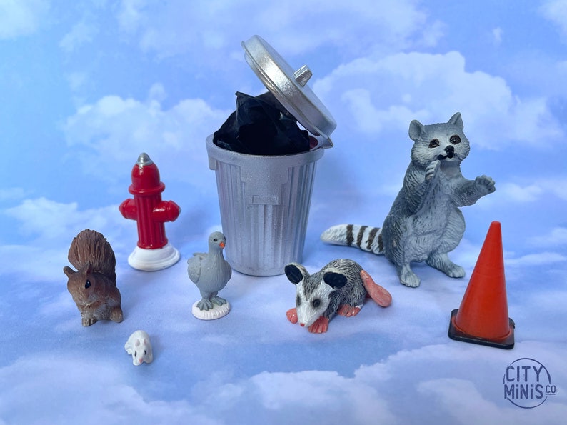 City Mini Pack - Terrarium Miniature Animals Fairy Garden Figurines ...