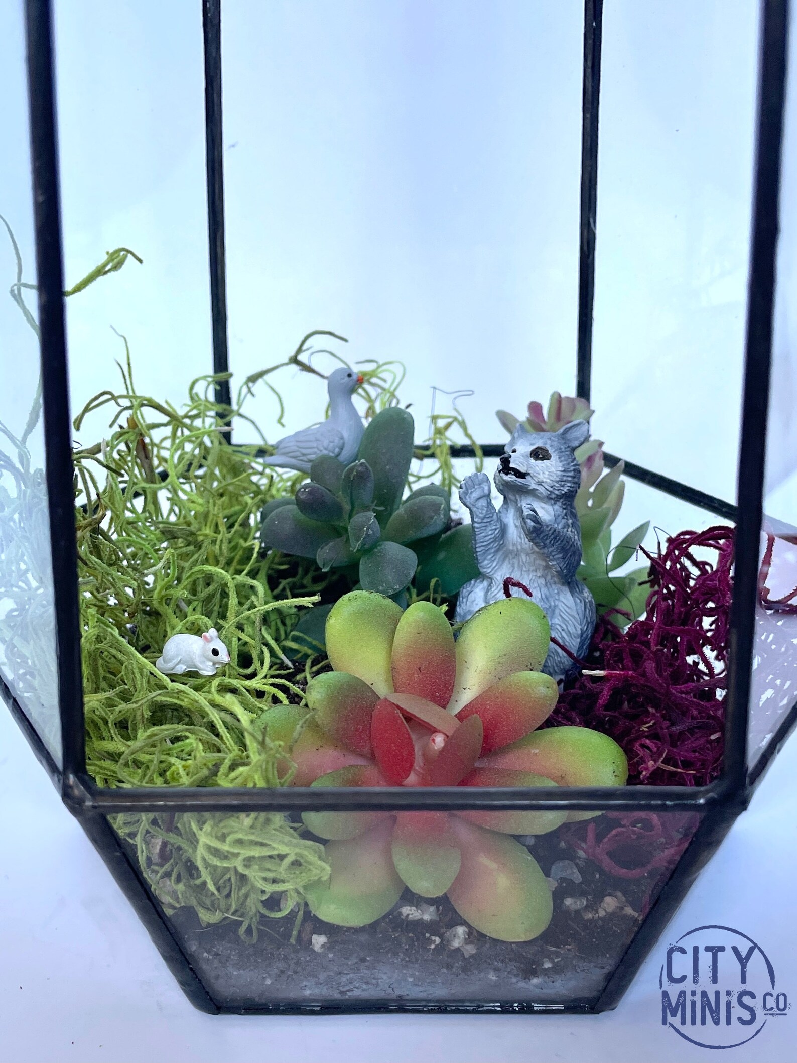 City Mini Pack - Terrarium Miniature Animals Fairy Garden Figurines ...