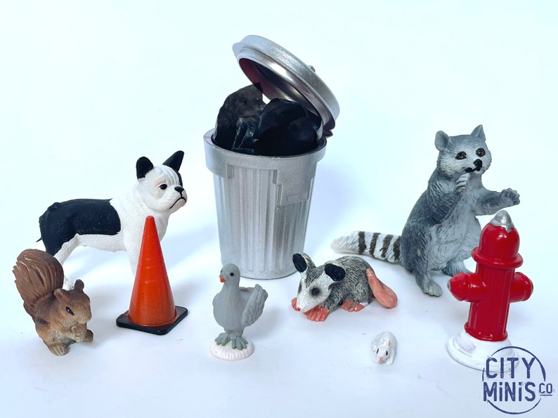 City Mini Dog Pack - Terrarium Miniature Animals Fairy Garden Figurines ...