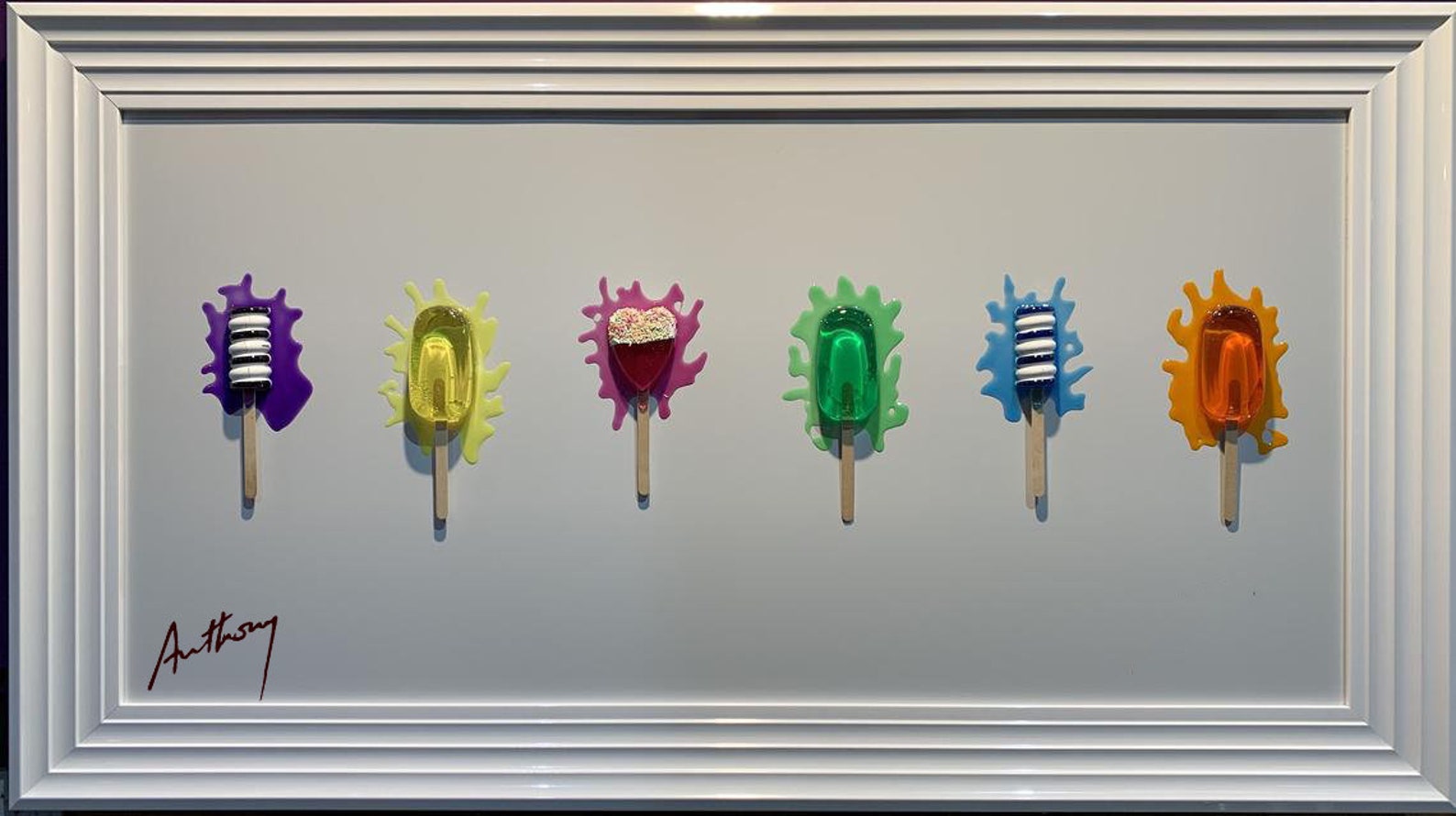 ICE LOLLY 3D Liquid Artwork Wall Art | Etsy