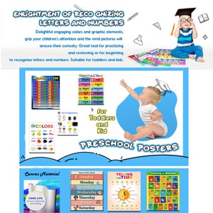 My Animal Alphabet Canvas Poster - Educational Posters for Toddlers ...