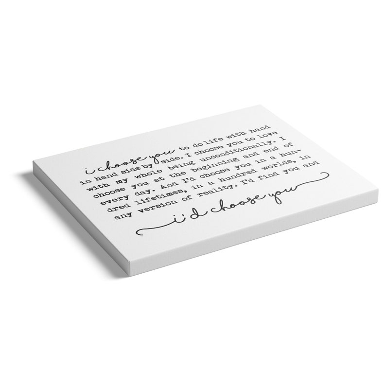 I Choose You Sign Farmhouse Sign Wedding Gift Bedroom Wall - Etsy