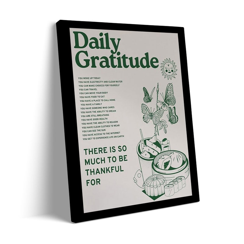 Gratitude Poster - Etsy