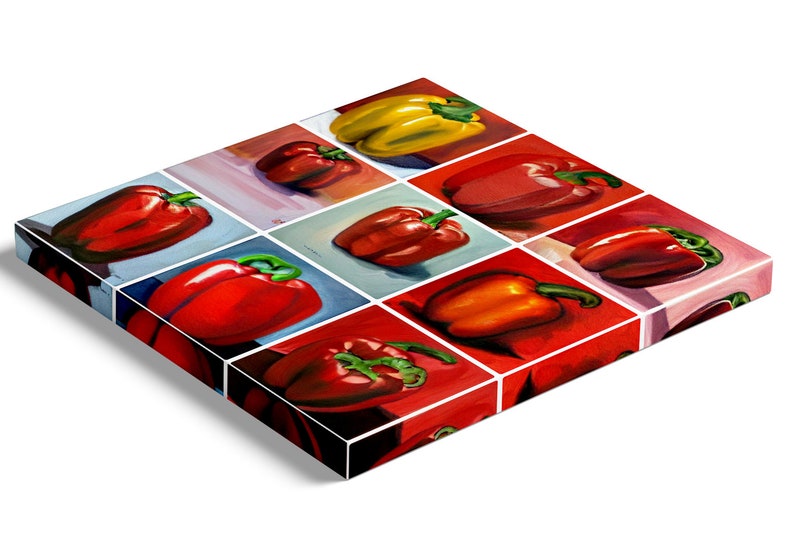 Bell Pepper Restaurant Decor Canvas Art Print Bell Pepper - Etsy