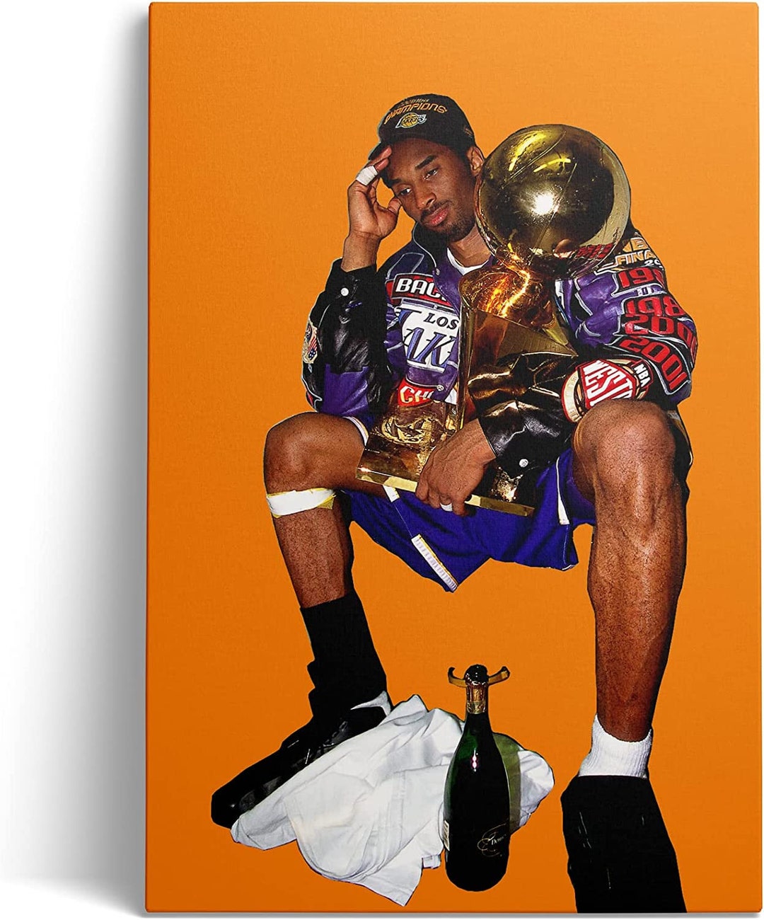 Kobe Bryant Poster, Mamba Mentality Canvas Wall Art, Kobe Bryant Canvas ...