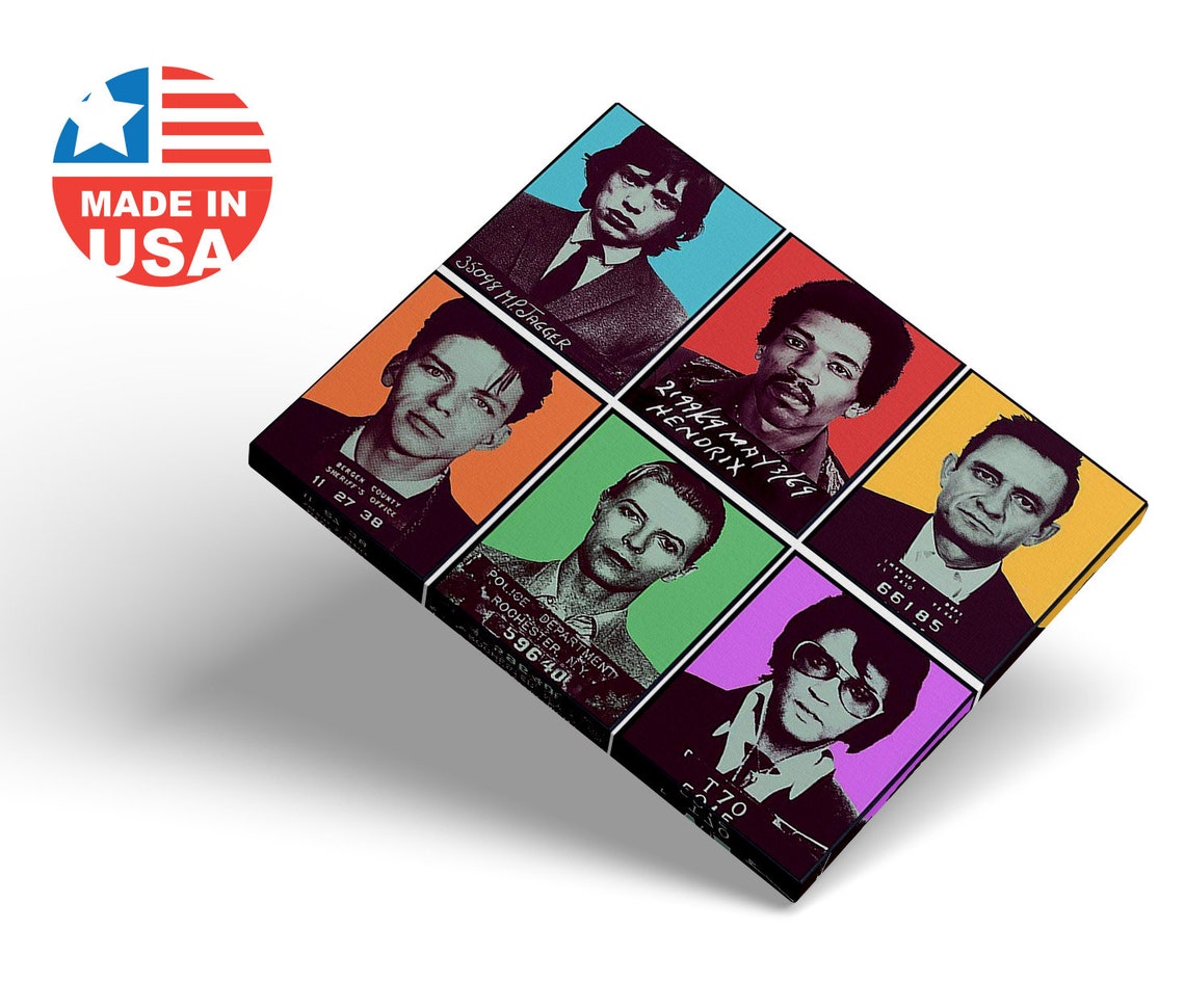 Mugshot Poster Music Canvas Poster Print Mugshot Framed Wall - Etsy