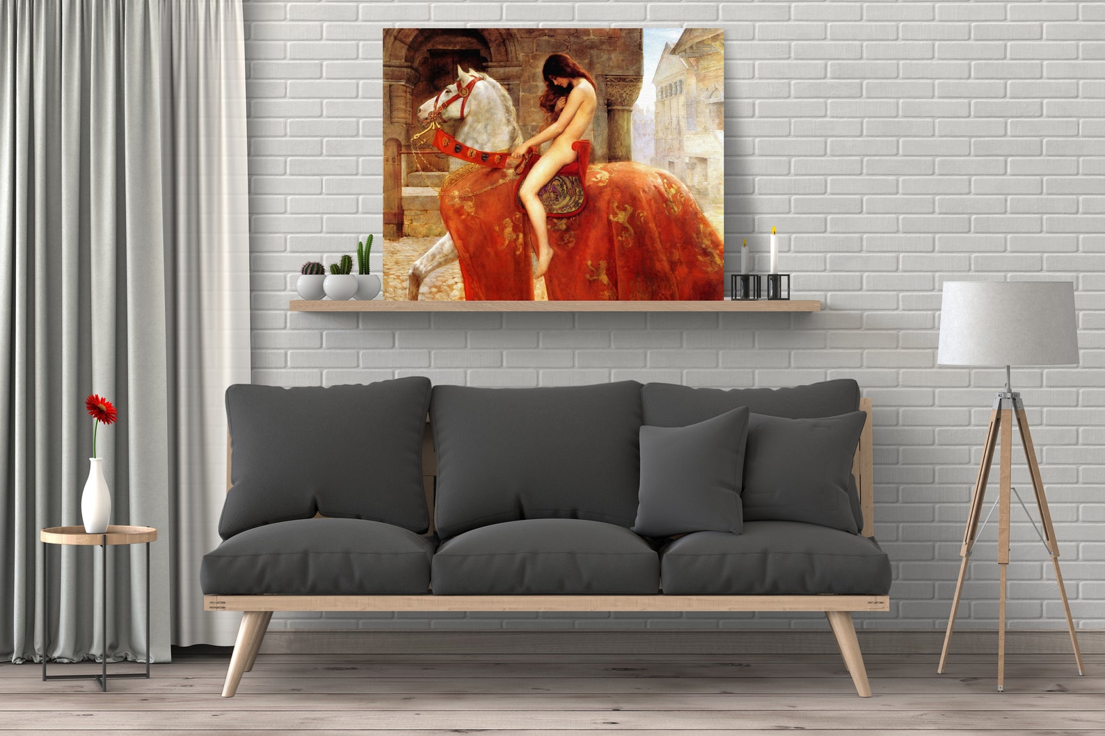Lady Godiva of Coventry by John Collier Canvas Wall Art Ready to Hang ...