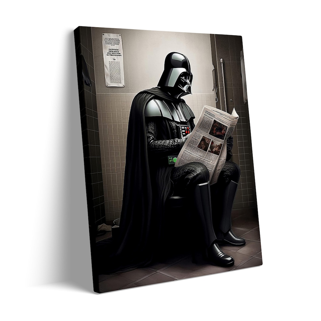Star Wars Bathroom Décor Art Print Aesthetic Modern Vintage Painting ...