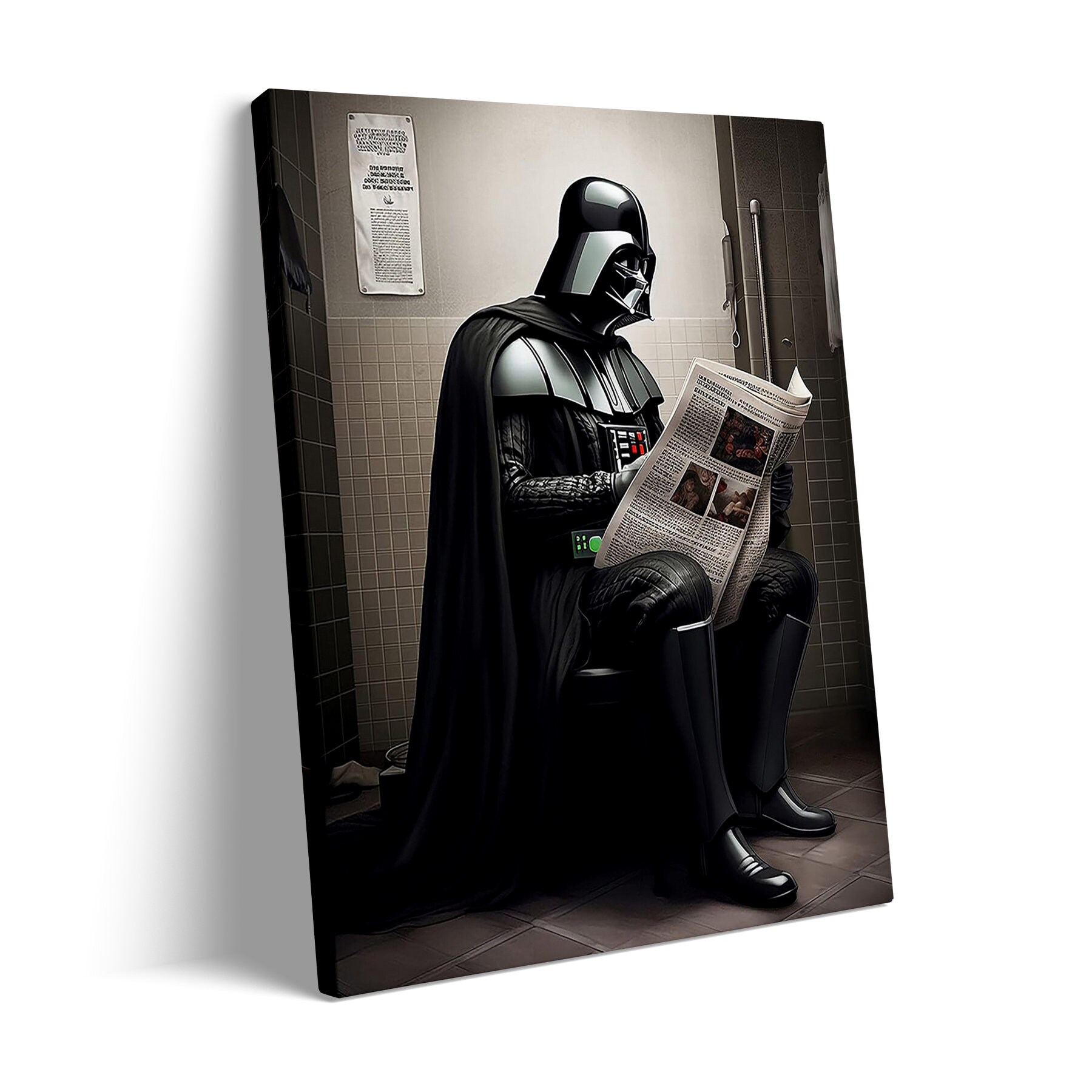 Star Wars Bathroom Décor Art Print Aesthetic Modern Vintage Painting ...