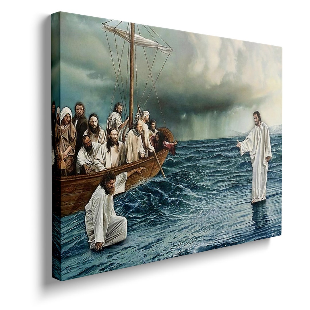 Jesus Pictures Wall Decor Christian Wall Art Save Me Hand of God Canvas ...