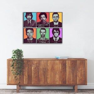Mugshot Poster Music Canvas Poster Print Mugshot Framed Wall Art Décor ...