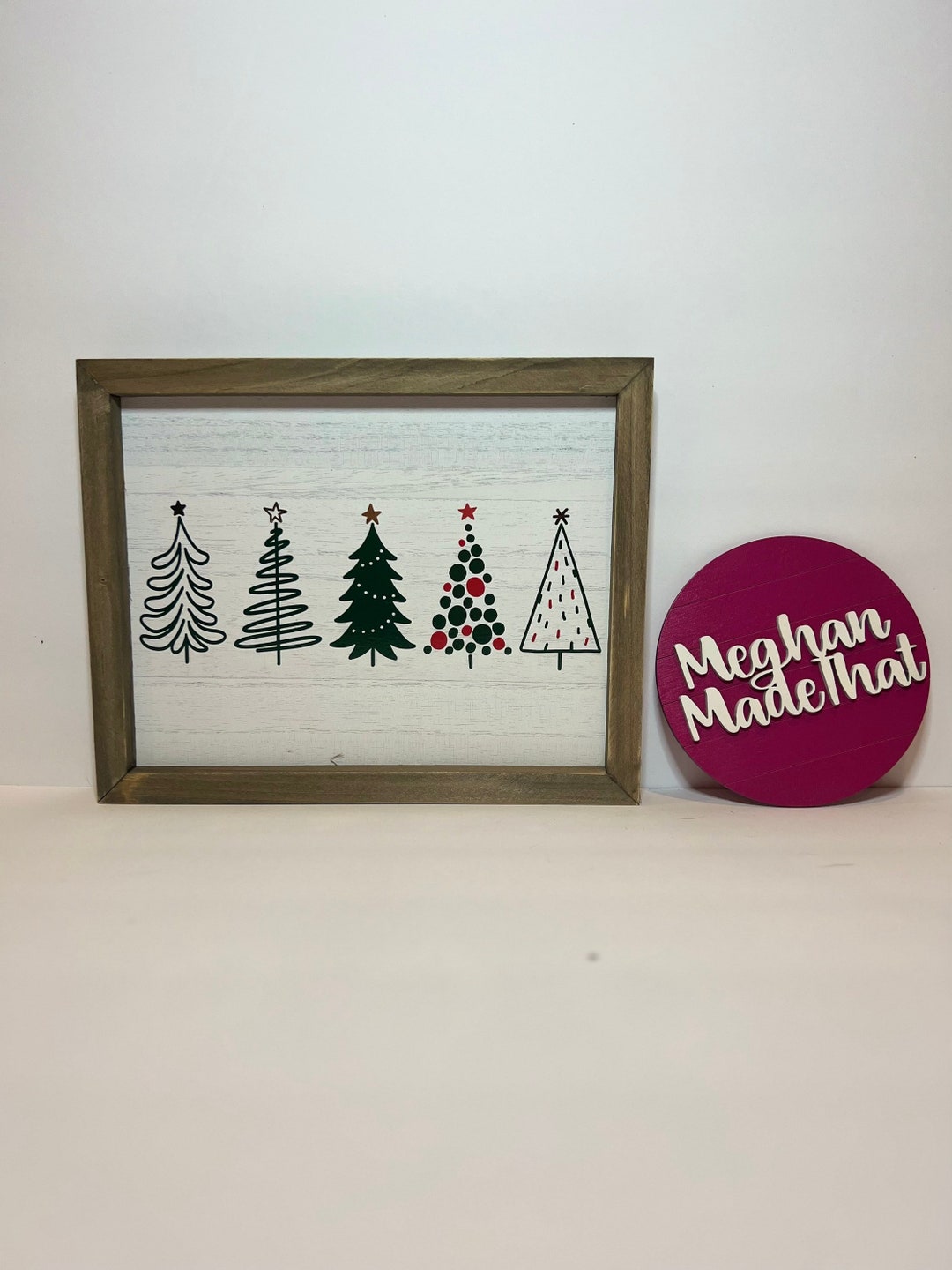 Christmas Tree Sign Mini Christmas Trees Xmas Tree Sign - Etsy