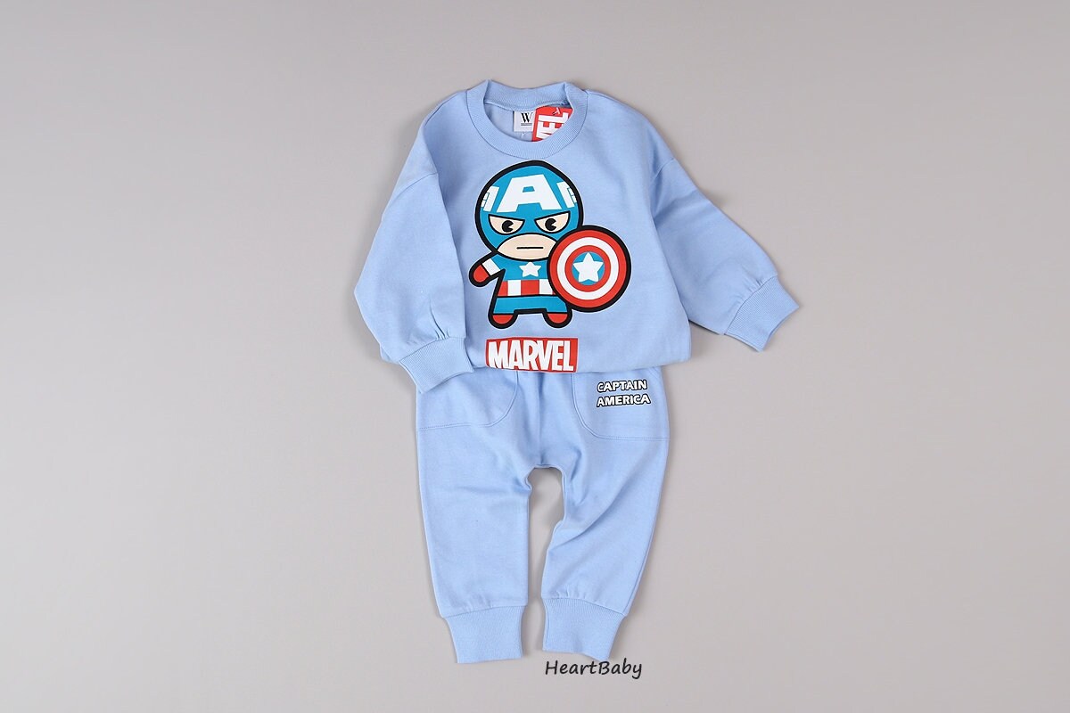5 Color Marvel Toddler Set Marvel Kids Set Thor Captain America Spider ...