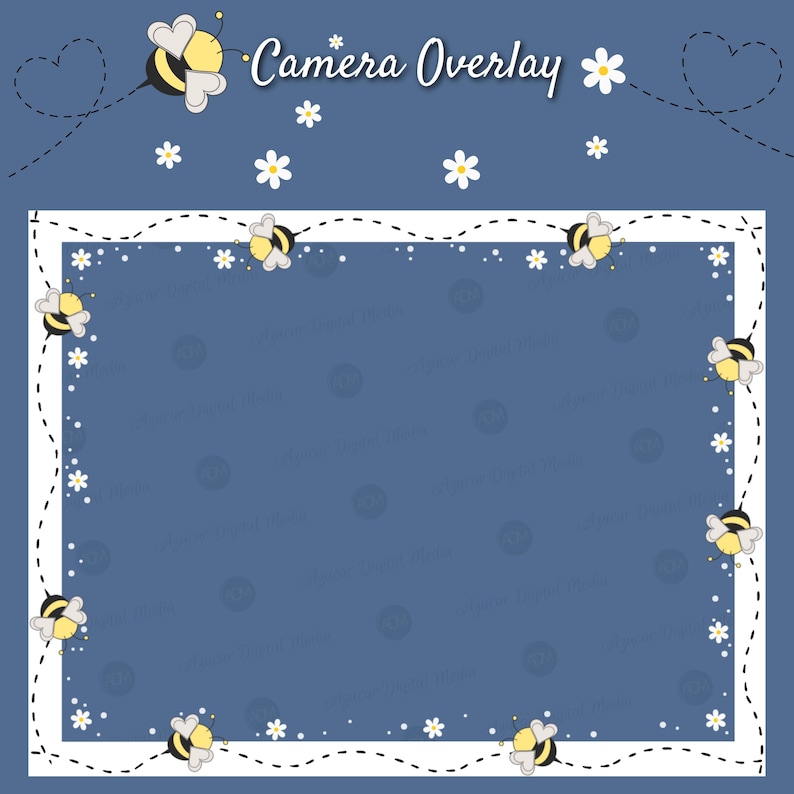 About Me Twitch Panels & Stream Overlay With Bees and Daisy Flowers ...