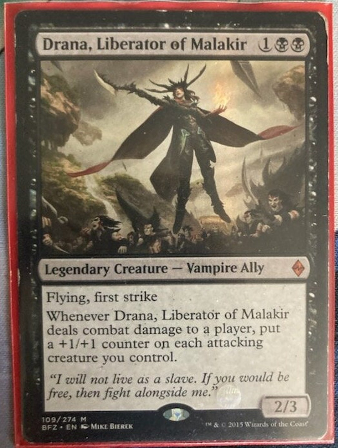 Drana, Liberator of Malakir Commander/edh Deck MTG - Etsy