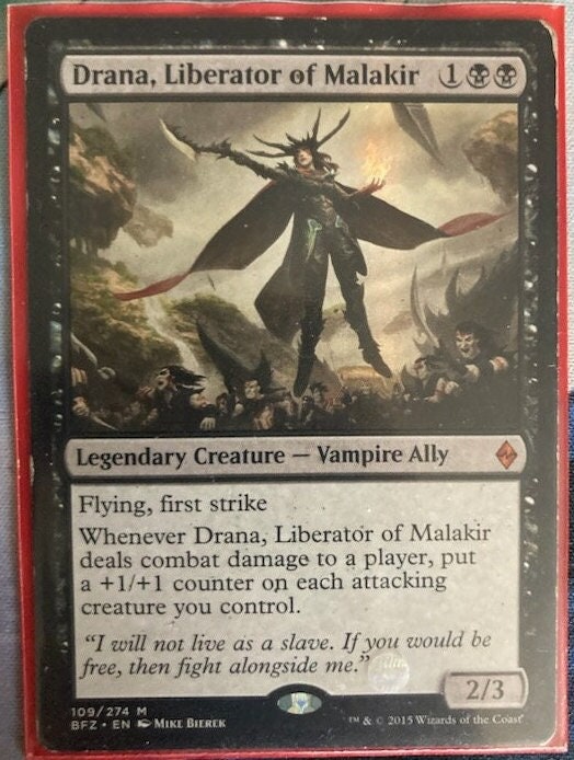 Drana, Liberator of Malakir Commander/edh Deck MTG - Etsy