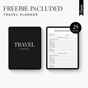 EDITABLE Travel Itinerary Template | Customizable Canva Mobile ...