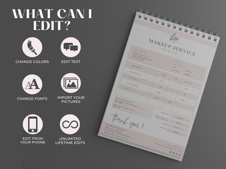 Makeup Artist Forms Bundle, MUA Contract, Makeup Service Forms ...