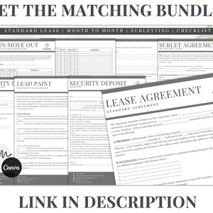 EDITABLE Subletting Rental Agreement Template, Lease Agreement Template ...