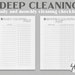 EDITABLE Deep Cleaning Checklist, Cleaning Planner, Cleaning Schedule ...