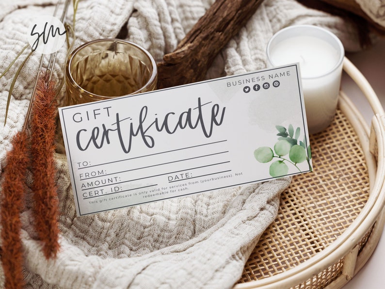Gift Certificate, Gift Certificate Template,gift Certificate ...