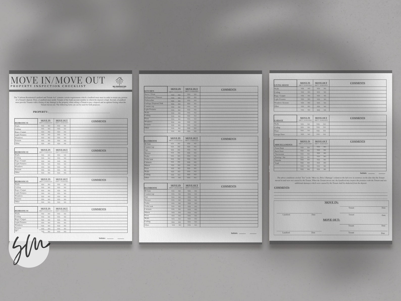 EDITABLE Rental Agreement Template BUNDLE, Lease Agreement Template ...