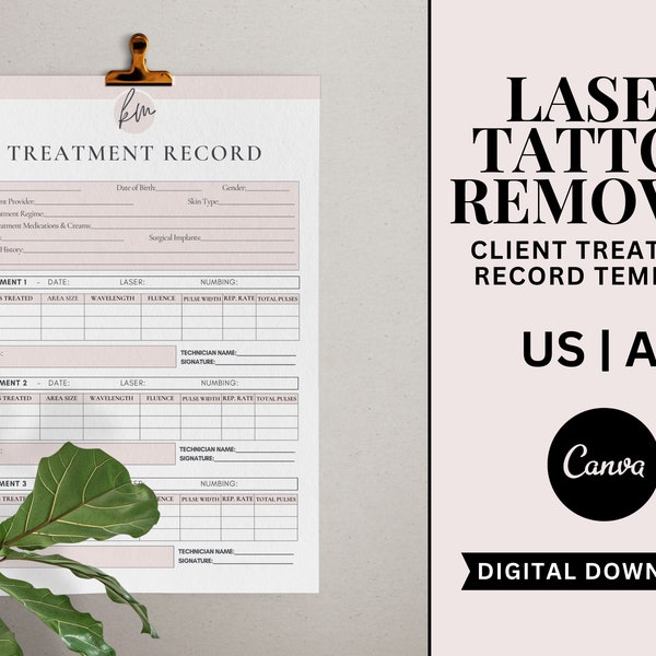 Tattoo Record Forms - Etsy UK
