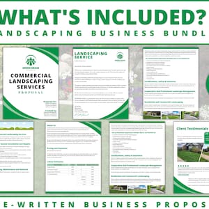Landscaping Form BUNDLE, Landscaping Business Cards, Landscaping ...