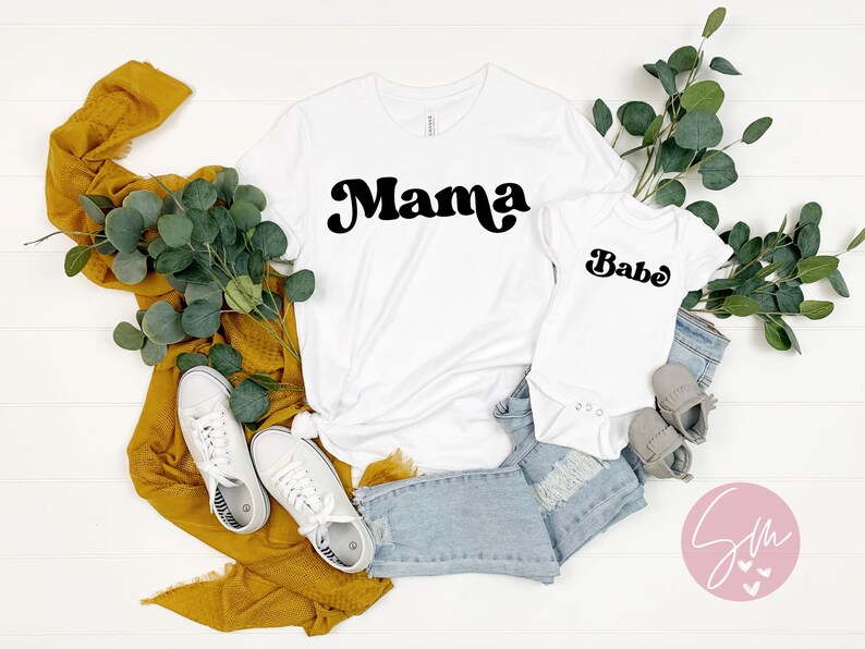 Mama and Mini Svg Bundle, Mommy and Me Svg, Mama Mini Rainbow Svg, Mama ...