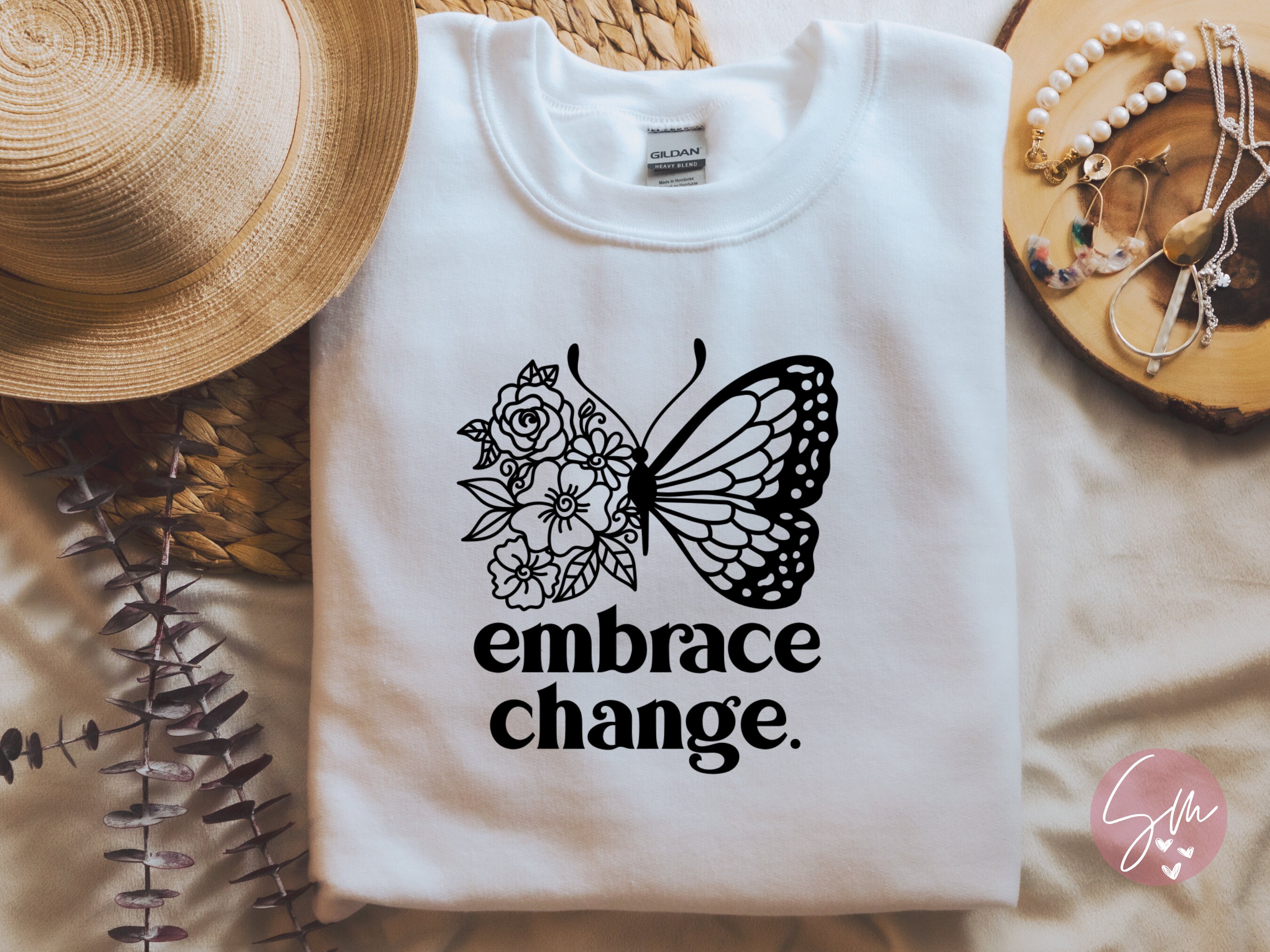 Embrace Change Svg | Self Love SVG, Inspirational Svg, Inspirational ...