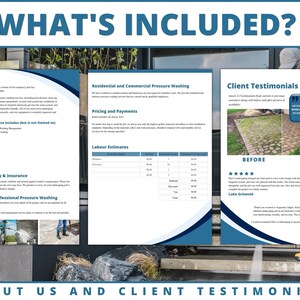Pressure Washing Proposal Template, Proposal Template, Pressure Washing ...
