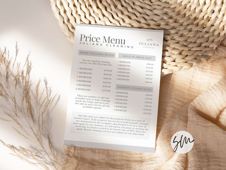 Editable Cleaning Service Bundle, Cleaner Business, Professional ...