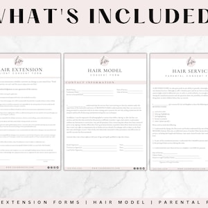 Professional Hair Stylist Client Forms BUNDLE, Color Correction Forms ...