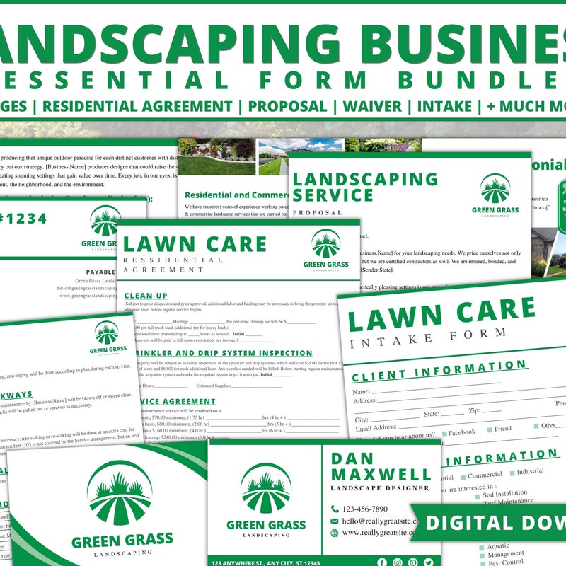 Landscaping Work List Template - Etsy